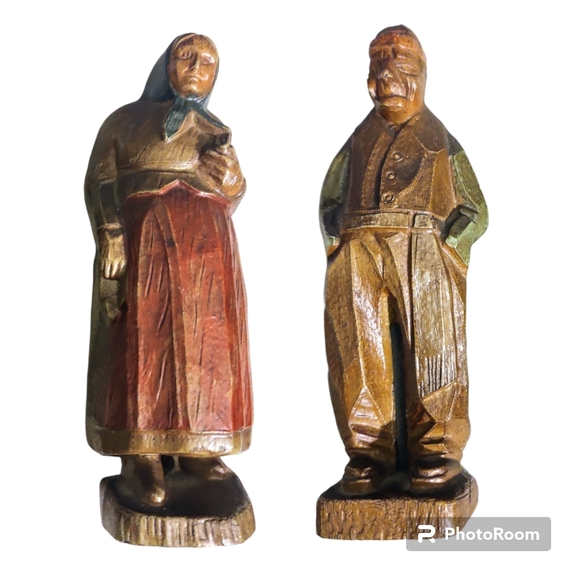 Syroco | Accents | Vintage Carved Pressed Syroco Wood Oldworld Couple ...